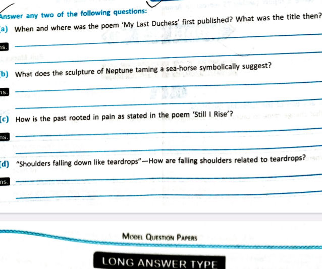 Answer any two of the following questions a) | StudyX