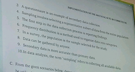 IMPLEMENTATION OF THE MATATAG K TO 10 | StudyX