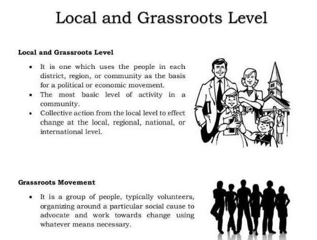 Local and Grassroots Level It is one which | StudyX