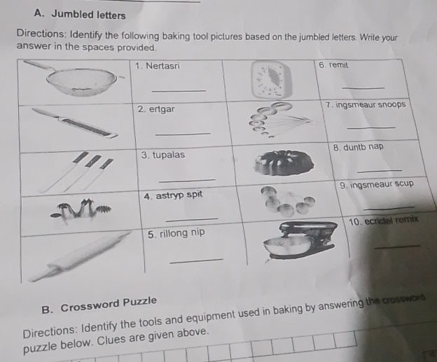A Jumbled lettersDirections Identify the | StudyX