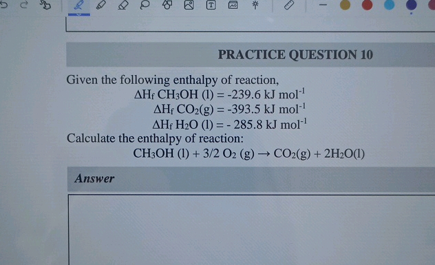 PRACTICE QUESTION 10 Given the following | StudyX