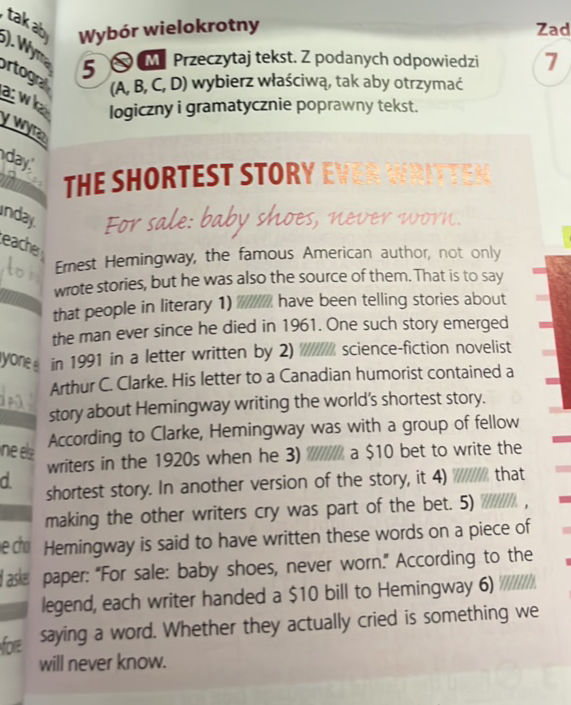 THE SHORTEST STORY EVER WRITTEN For sale | StudyX