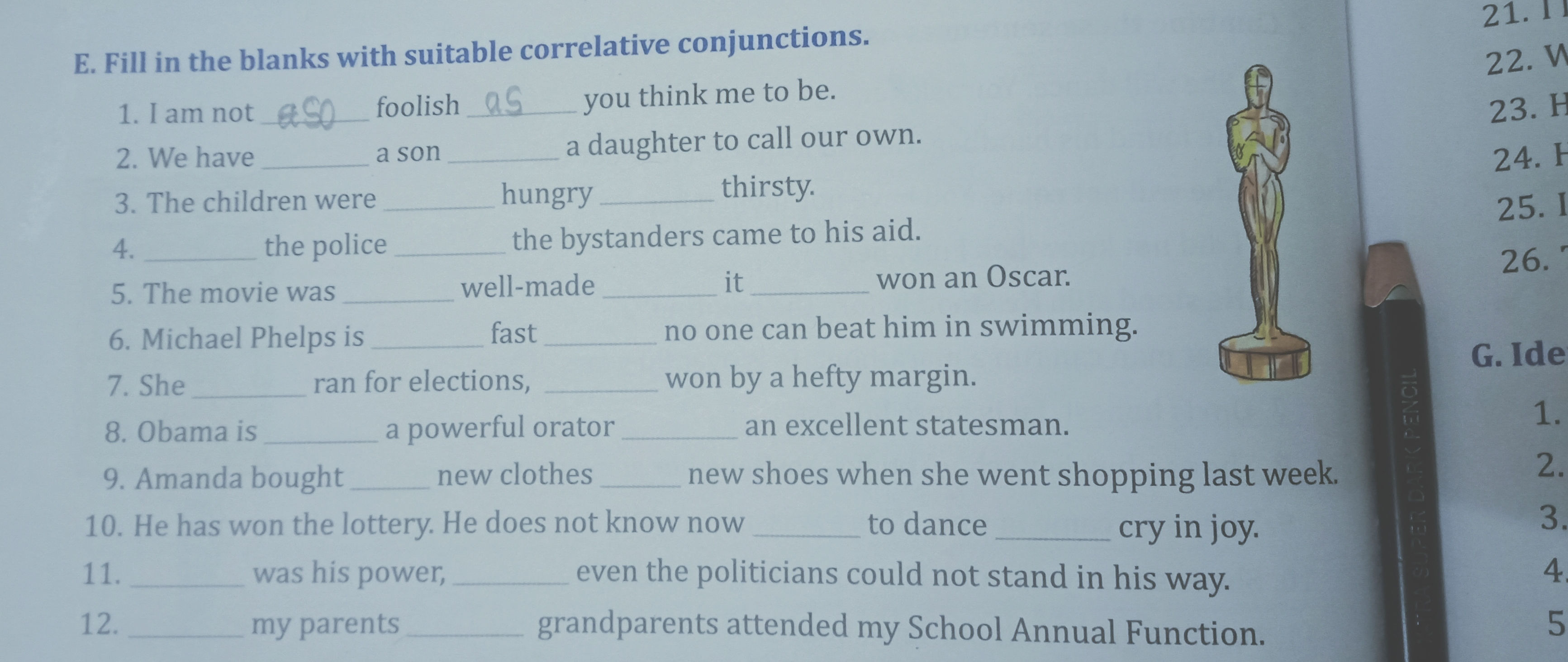 E Fill in the blanks with suitable | StudyX