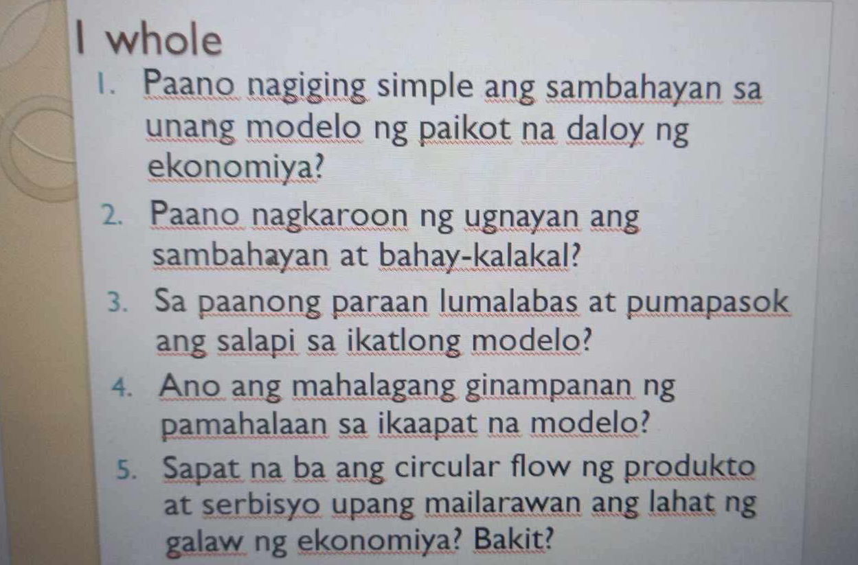 I whole 1 Paano nagiging simple ang | StudyX