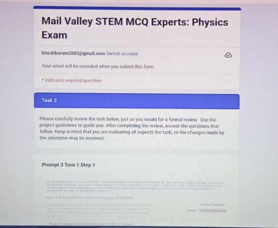 Mail Valley STEM MCQ Experts Physics Exam | StudyX