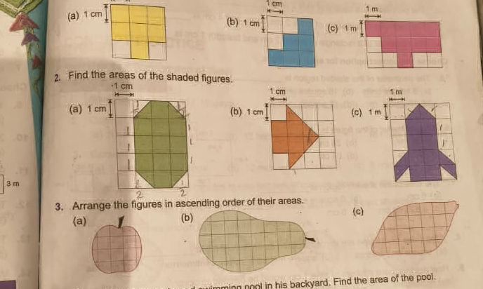 2 Find the areas of the shaded figures (a) | StudyX