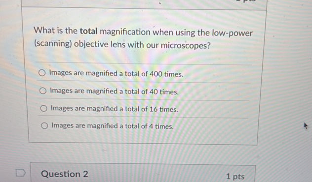 What is the total magnification when using | StudyX