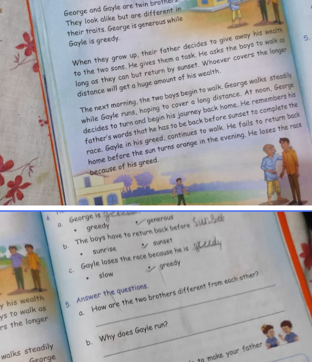 George and Gayle are twin brothers They look | StudyX