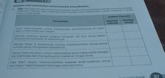 Kerjakan soal-soal berikut sesuai petunjuk | StudyX