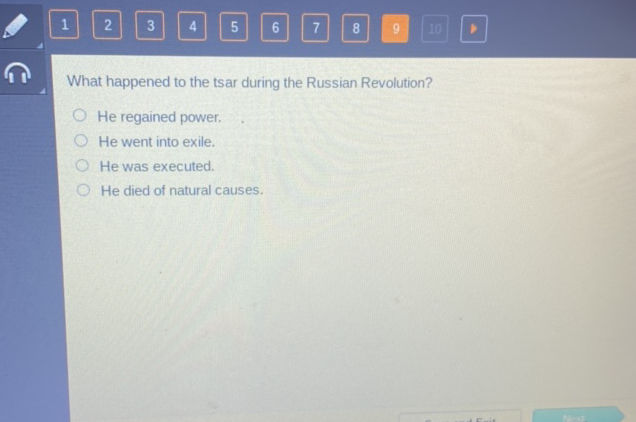 What happened to the tsar during the Russian | StudyX