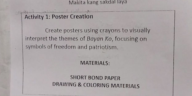 Activity 1 Poster CreationCreate posters | StudyX