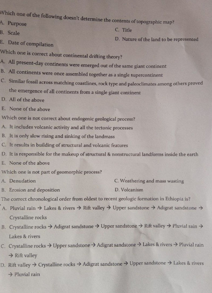 Which one of the following doesnt determine | StudyX