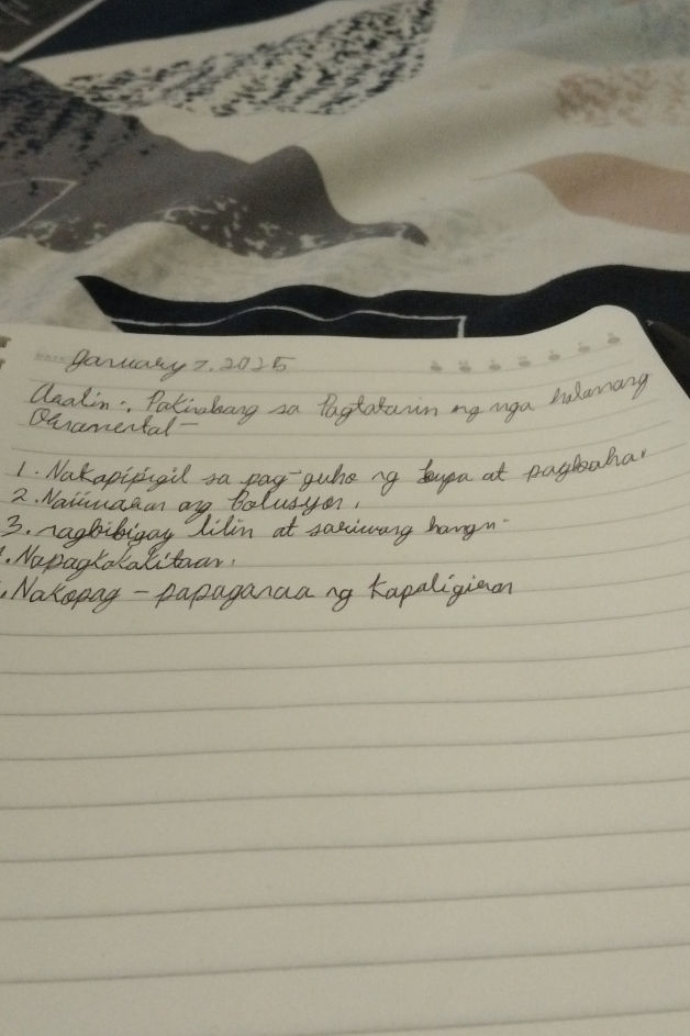 January 7 2025 Aralin Paksang sa pagtatanim | StudyX