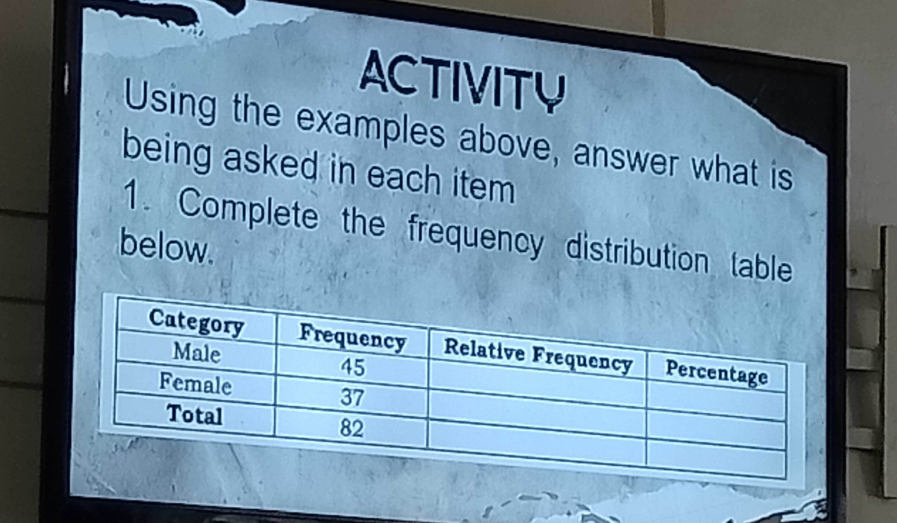 ACTIVITYUsing the examples above answer what | StudyX