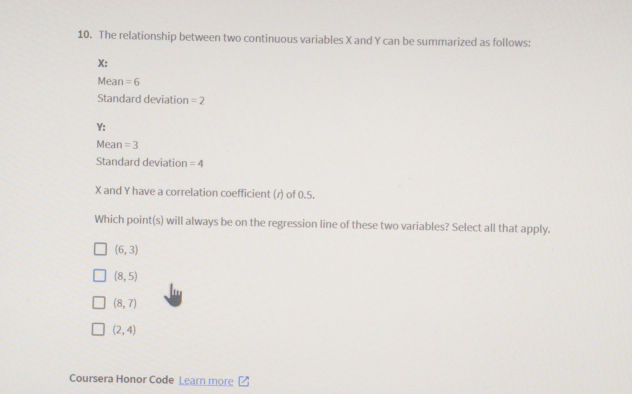 10 The relationship between two continuous