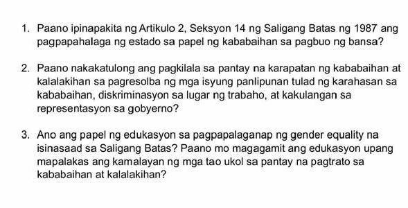 1 Paano ipinapakita ng Artikulo 2 Seksyon 14 | StudyX