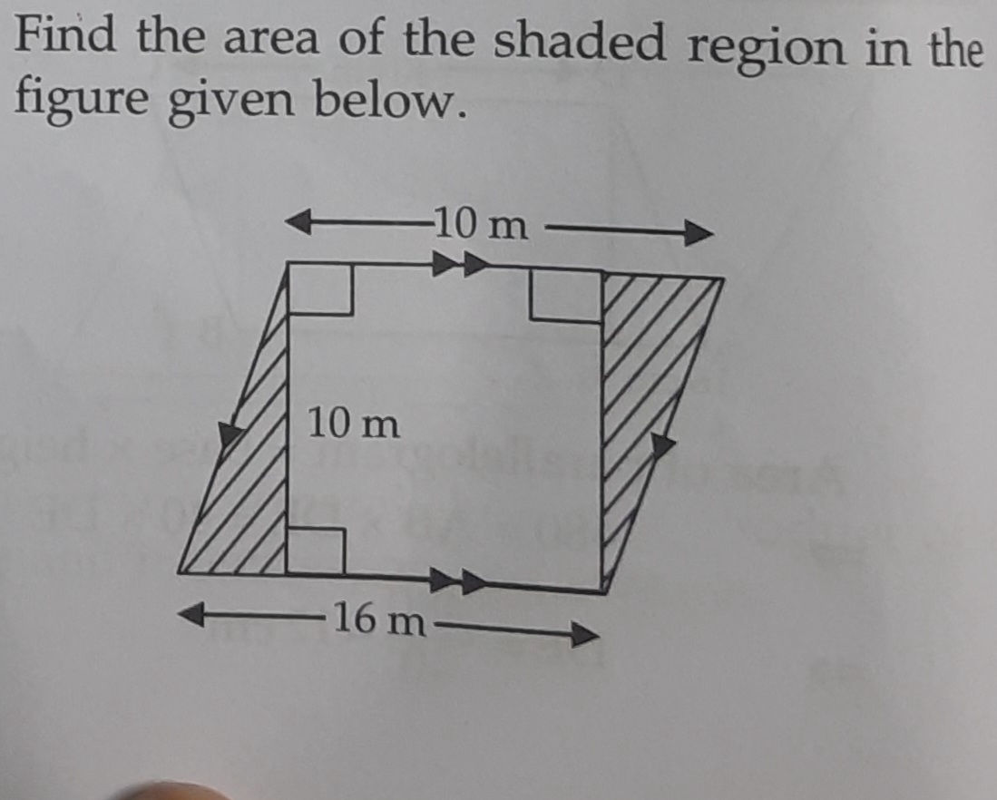 Find the area of the shaded region in the | StudyX