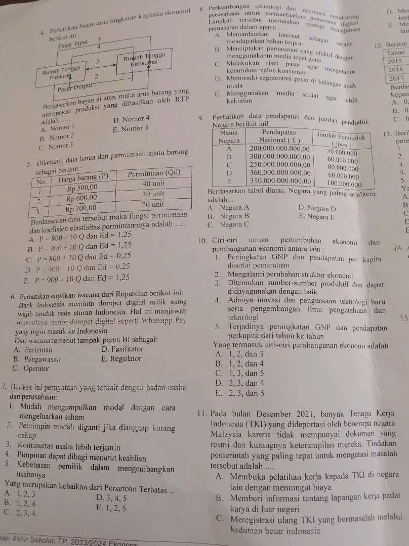 4 Perhatikan bagan arus lingkaran kegiatan | StudyX