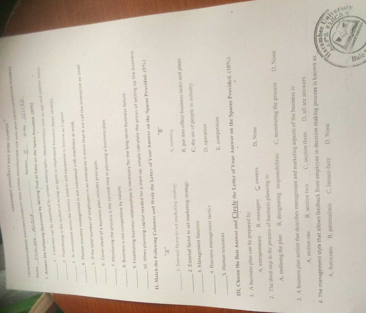 1 Answer the Following Questions by Writing | StudyX