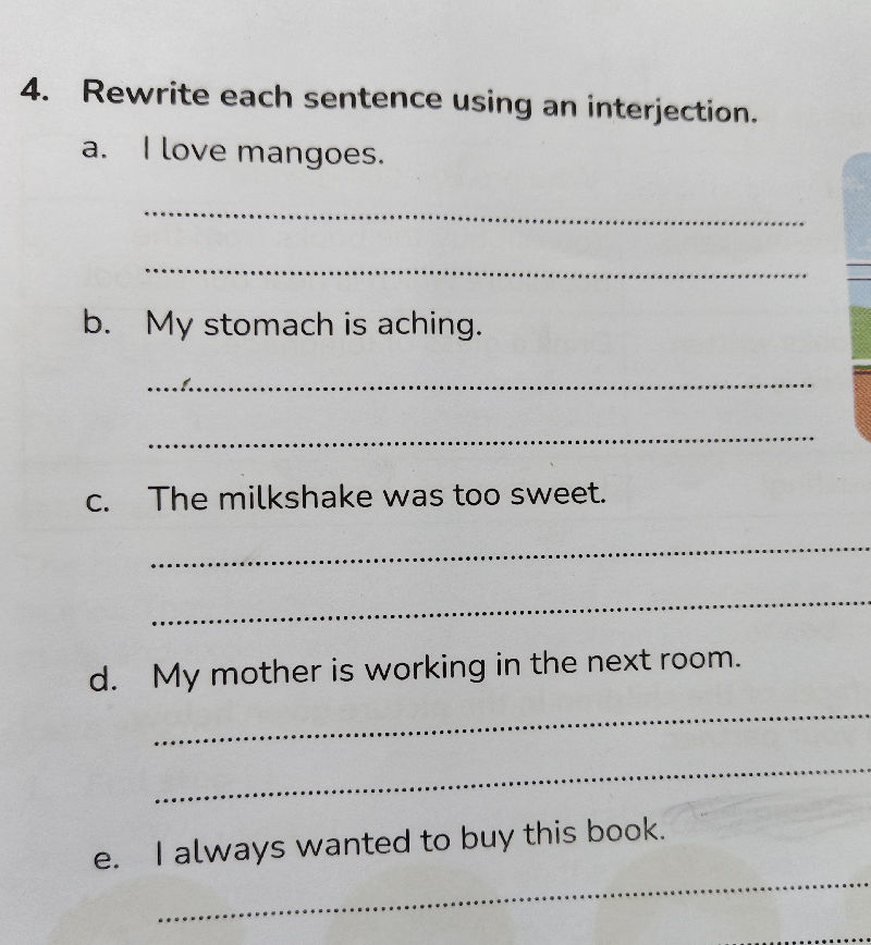 4 Rewrite each sentence using an | StudyX