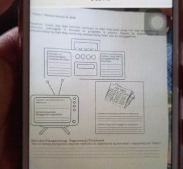 Panuto Iguhit ang mga larawan ipaliwanag sa | StudyX