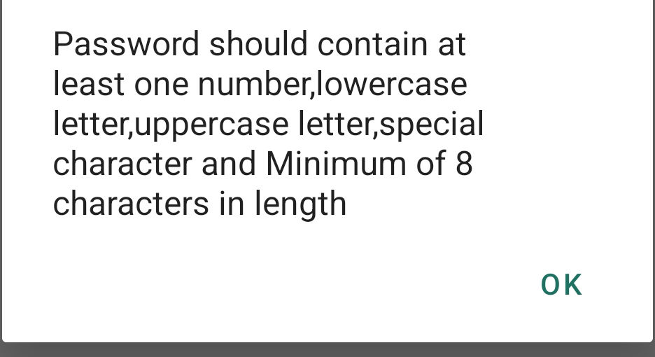 Password should contain at least one number | StudyX