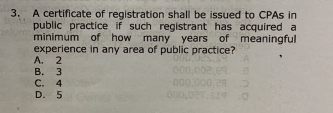 3 A certificate of registration shall be | StudyX