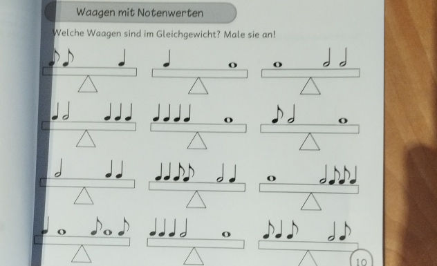 Waagen mit Notenwerten Welche Waagen sind im | StudyX
