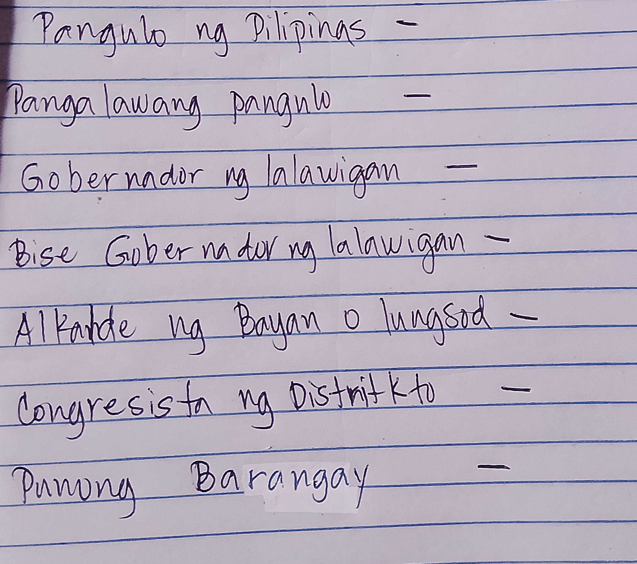 Pangulo ng Pilipinas - Pangalawang pangulo - | StudyX