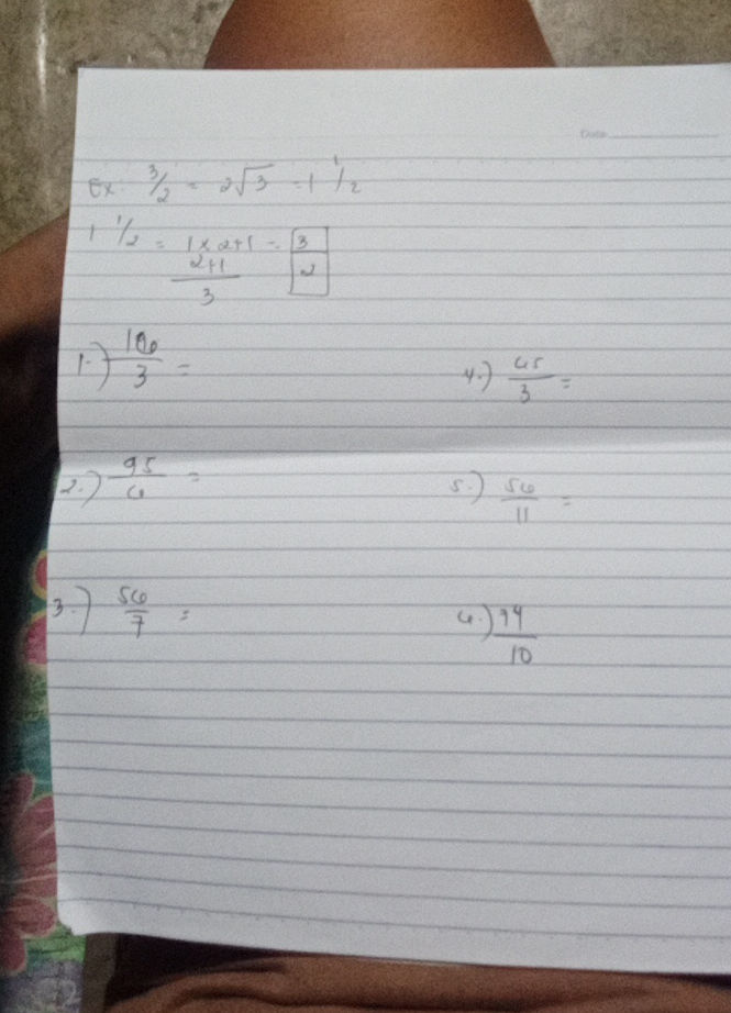 3 32 = 3 - 1 12 1 12 = 1x2+1- 33 1) 1003= 2)