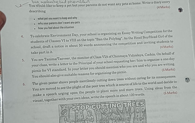 4 To celebrate Environment Day your school | StudyX