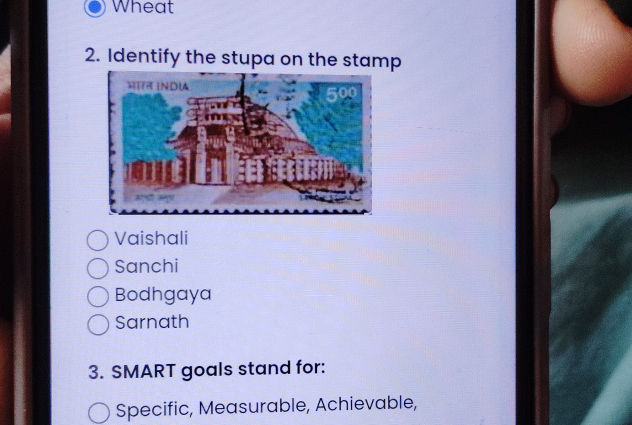 2 Identify the stupa on the stamp image of a | StudyX