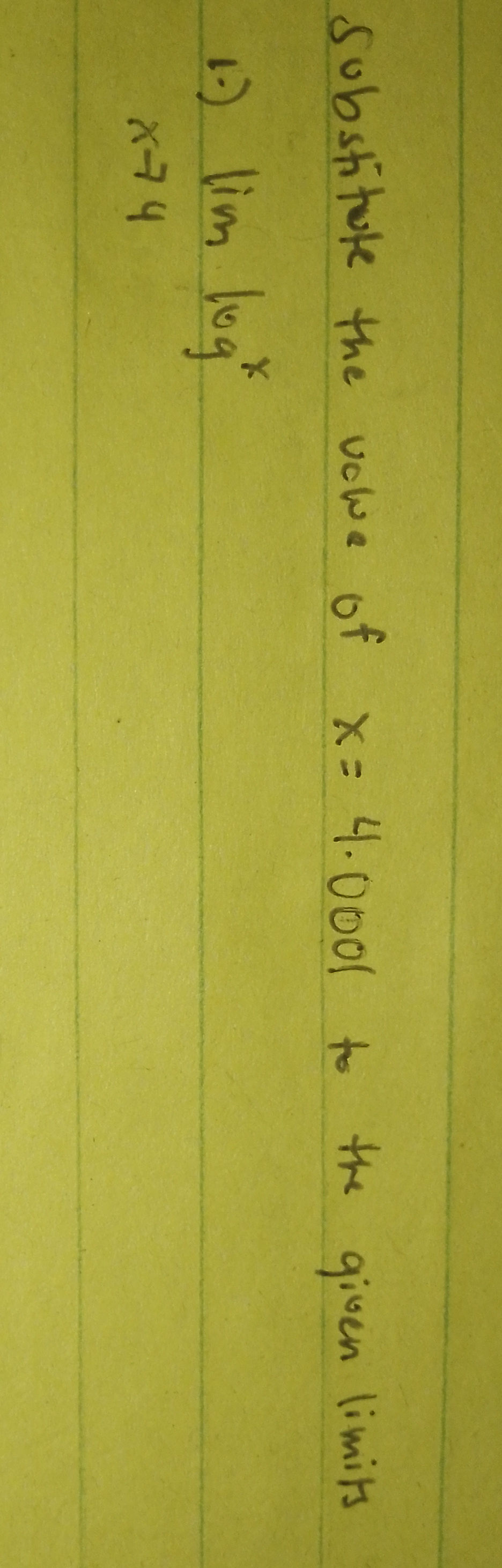 Substitute the value of x = 40001 to the | StudyX