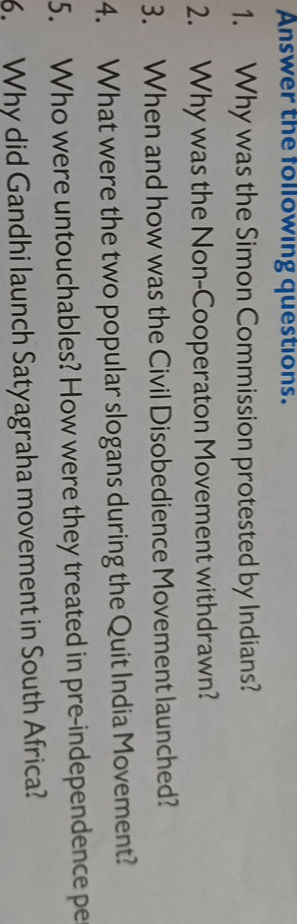 Answer the following questions 1 Why was the | StudyX