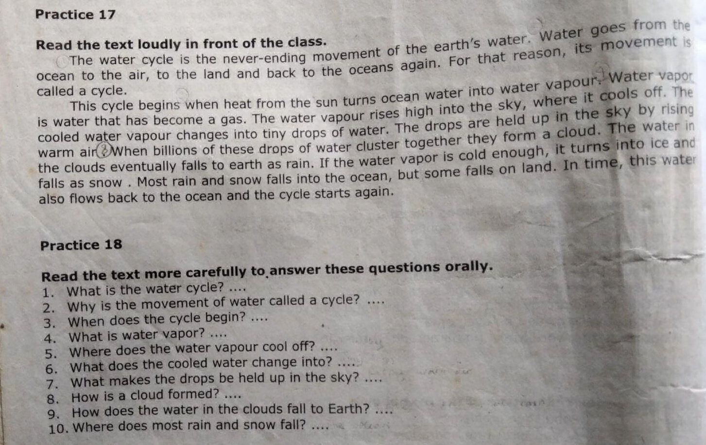 Practice 17 Read the text loudly in front of | StudyX