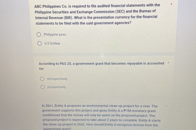 ABC Philippines Co is required to file | StudyX