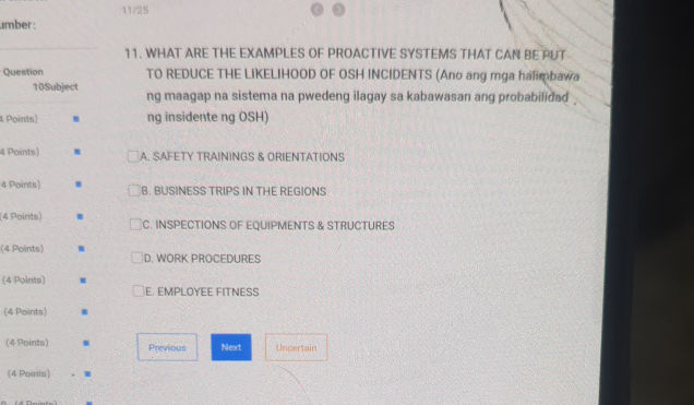 11 WHAT ARE THE EXAMPLES OF PROACTIVE | StudyX