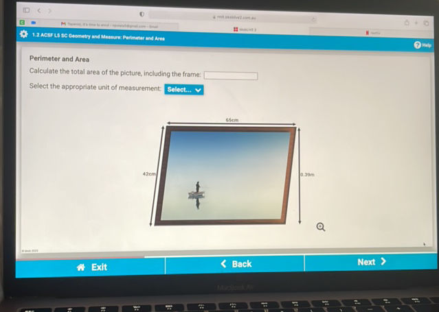 Perimeter and Area Calculate the total area | StudyX