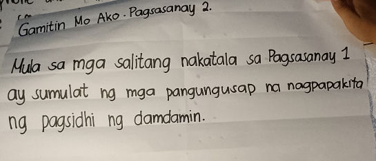 Gamitin Mo Ako - Pagsasanay 2 Mula sa mga | StudyX