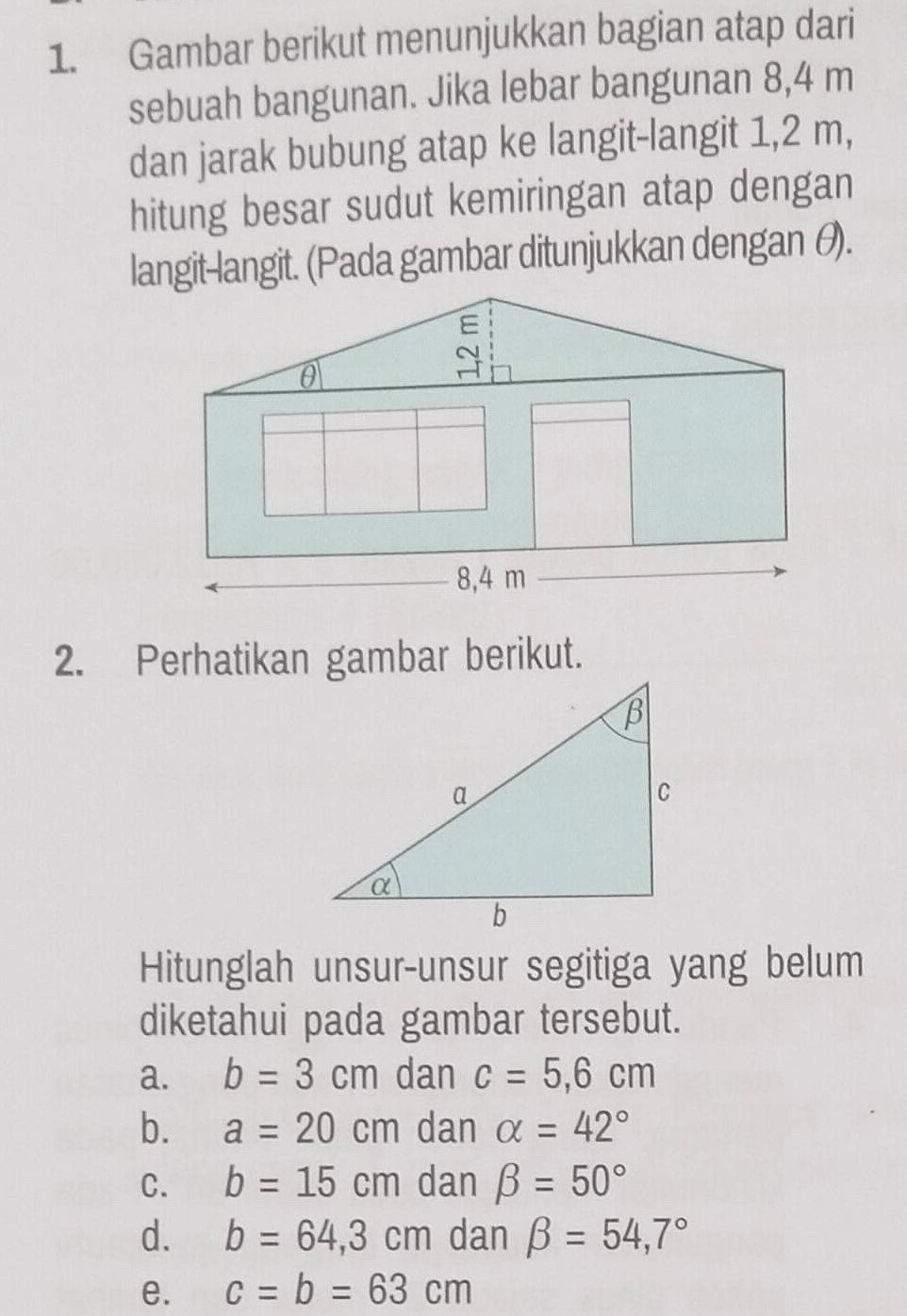1 Gambar berikut menunjukkan bagian atap | StudyX