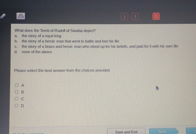 What does the Tomb of Rudolf of Swabia | StudyX