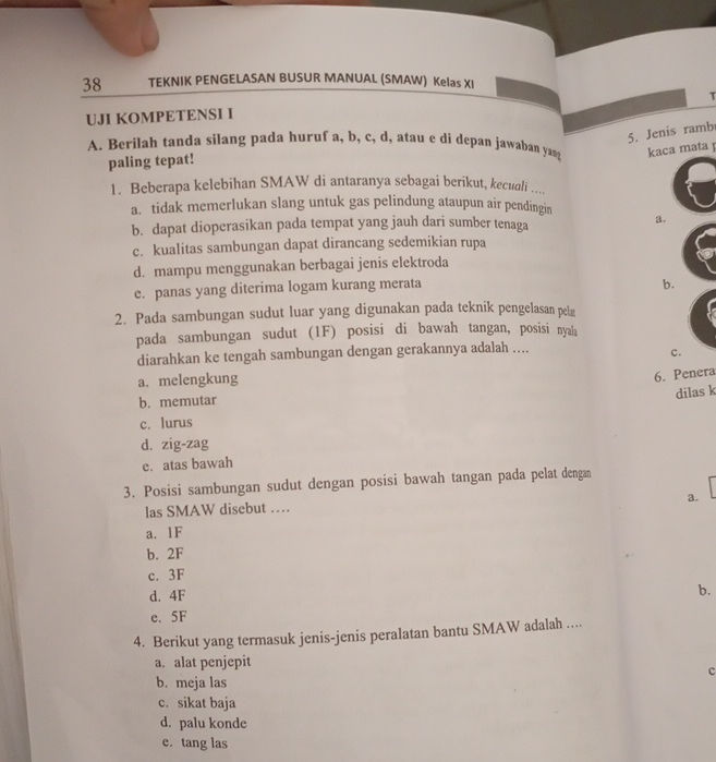 38 TEKNIK PENGELASAN BUSUR MANUAL (SMAW) | StudyX