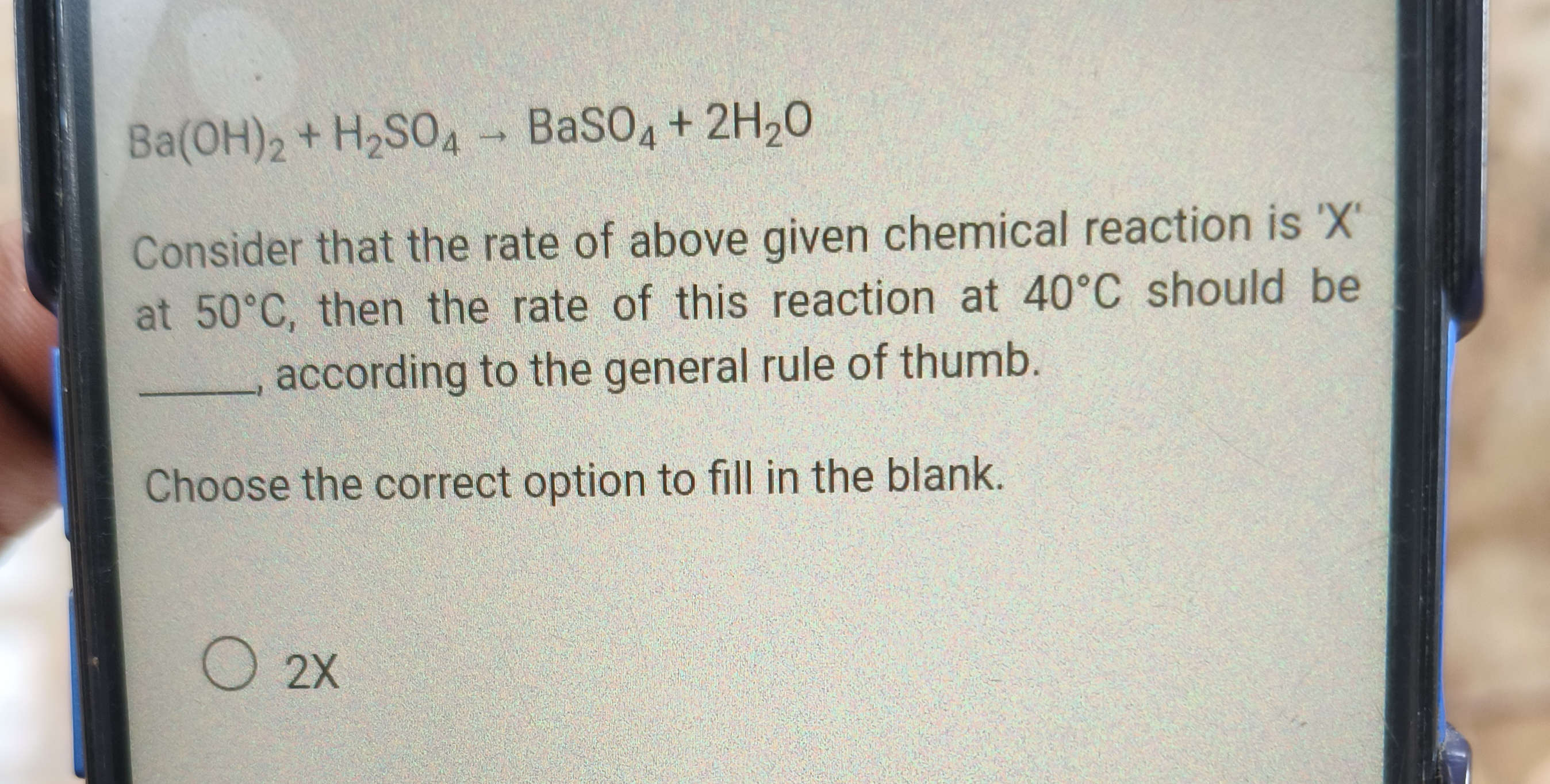 Ba(OH)2 + H2SO4 BaSO4 + 2H2O Consider that | StudyX