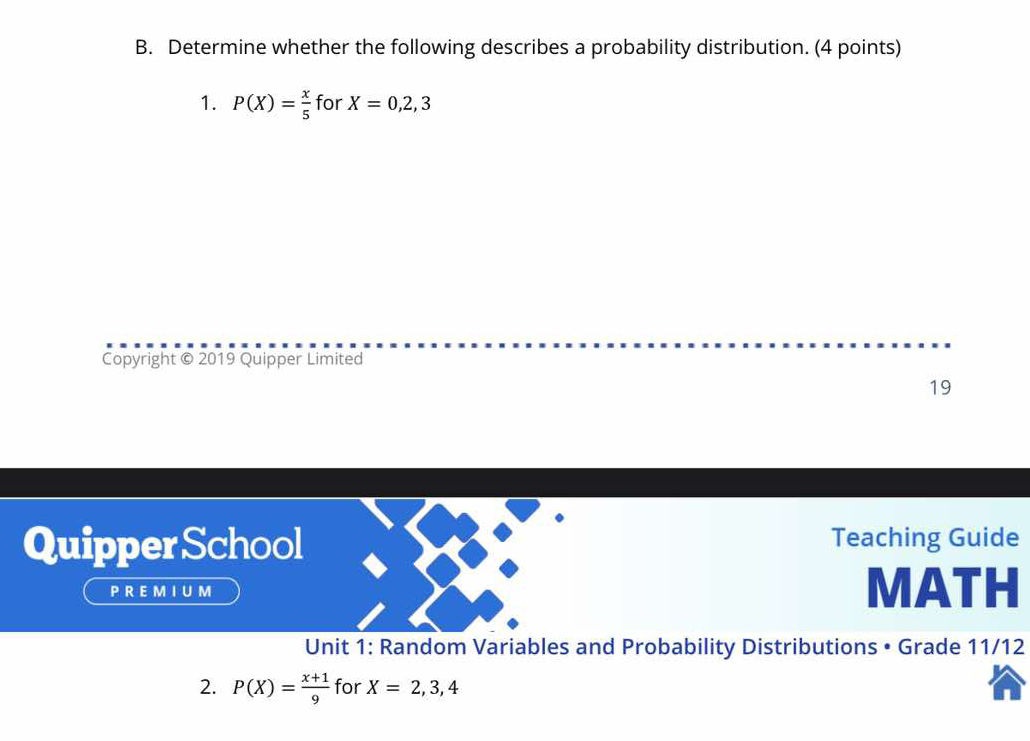 B Determine whether the following describes | StudyX