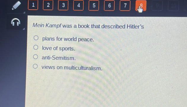 Mein Kampf was a book that described Hitlers