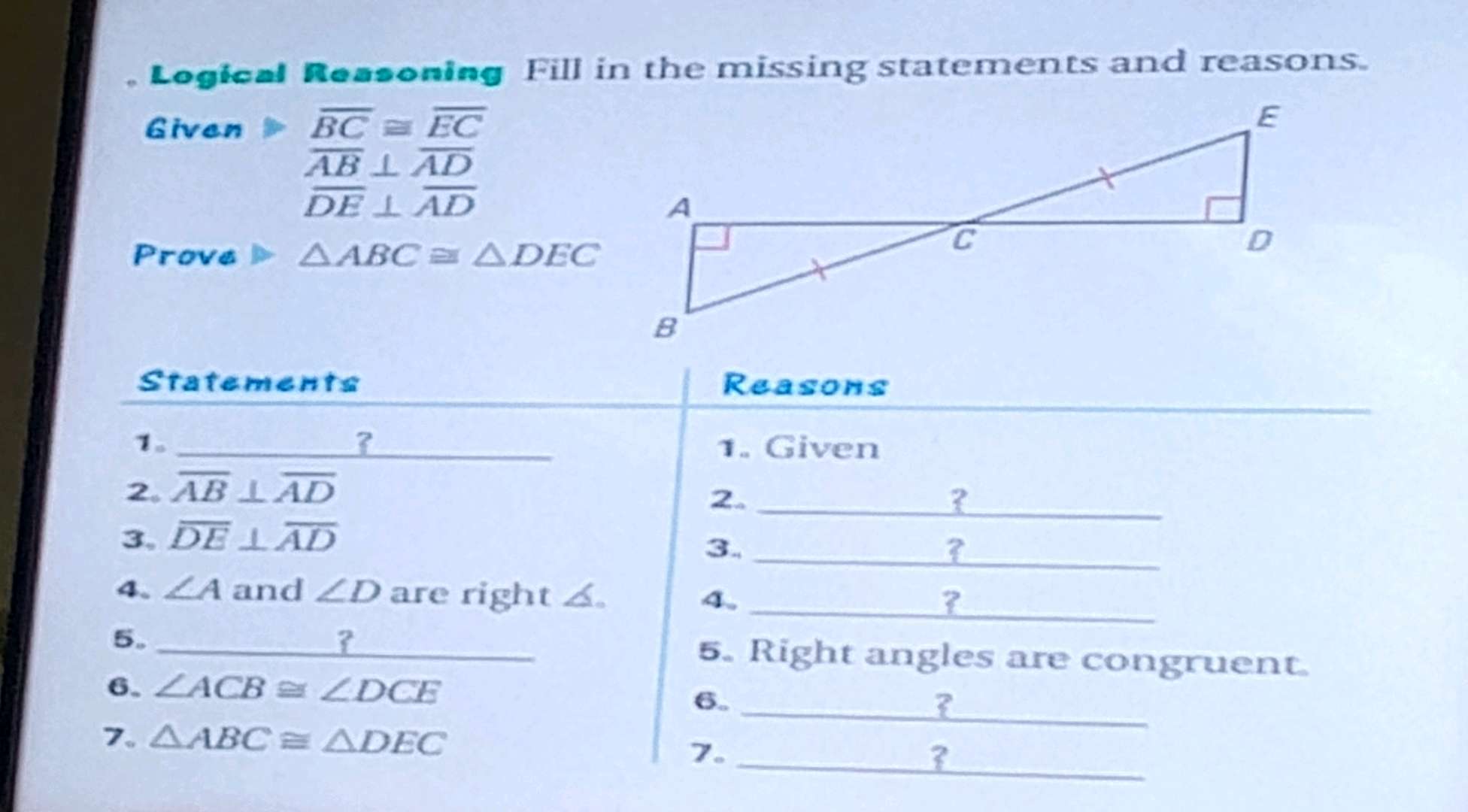 Logical Reasoning Fill in the missing | StudyX