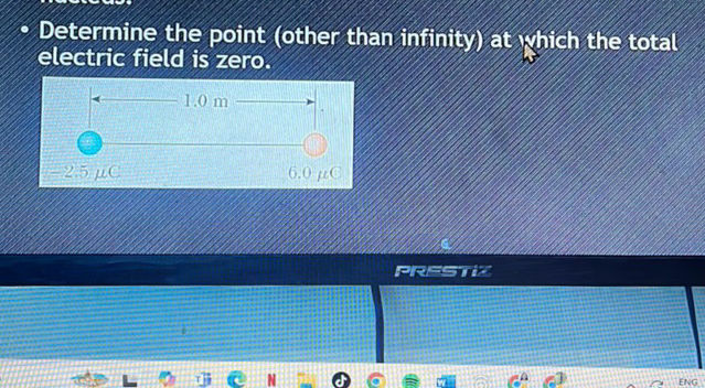Determine the point (other than infinity) at