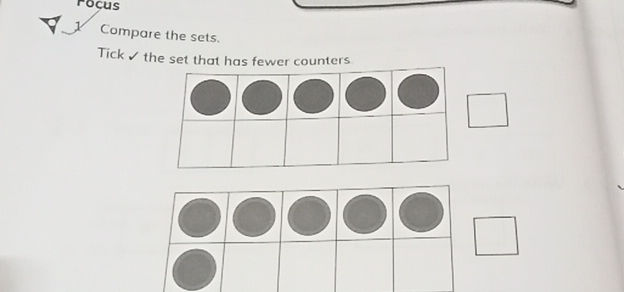 Compare the sets Tick the set that has | StudyX