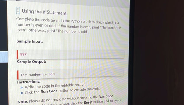 Using the if Statement Complete the code | StudyX