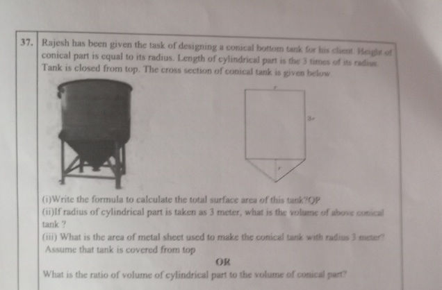 37 Rajesh has been given the task of | StudyX